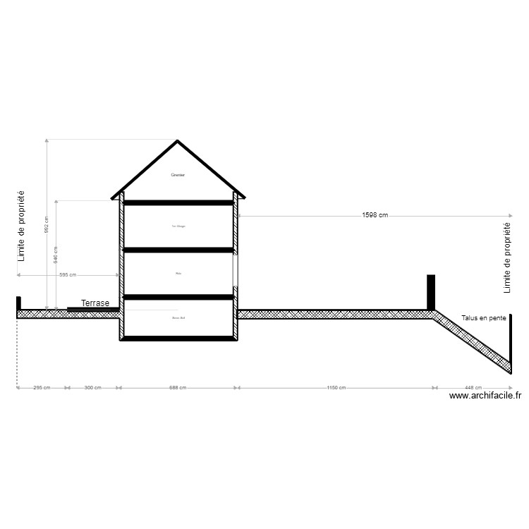 Plan – plan coupe maison 2 – Par manpauer51 ️ | ArchiFacile