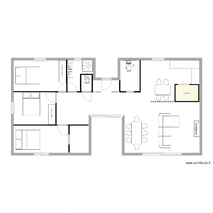 PLAN MONS - Plan dessiné par MB14