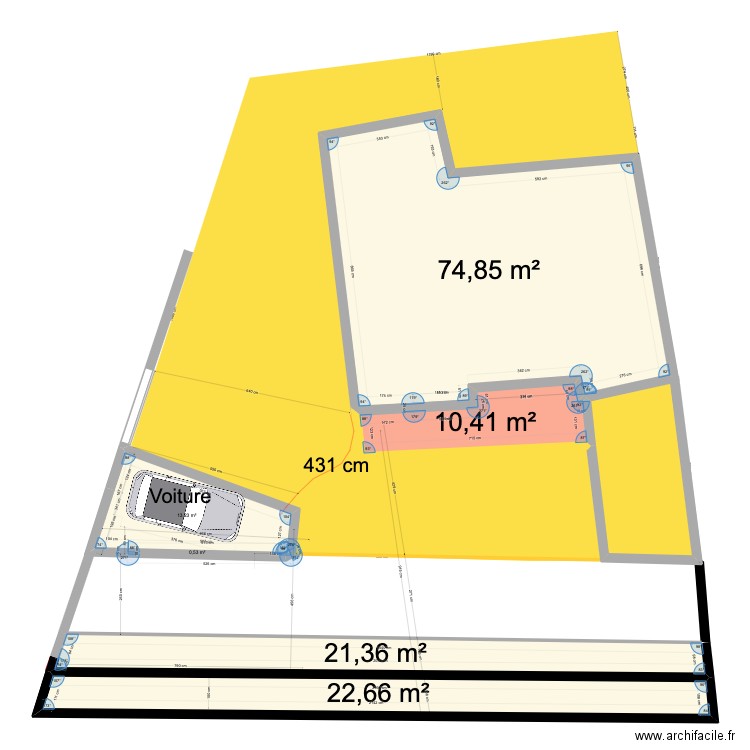 PARCELLE - Plan 6 pièces 143 m2 dessiné par Lotfi38