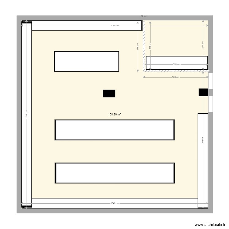 Magasin 3 - Plan dessiné par Magasin GHM 3