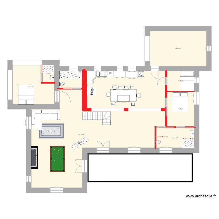 MONPAZIER - Plan dessiné par MONTPAZIER
