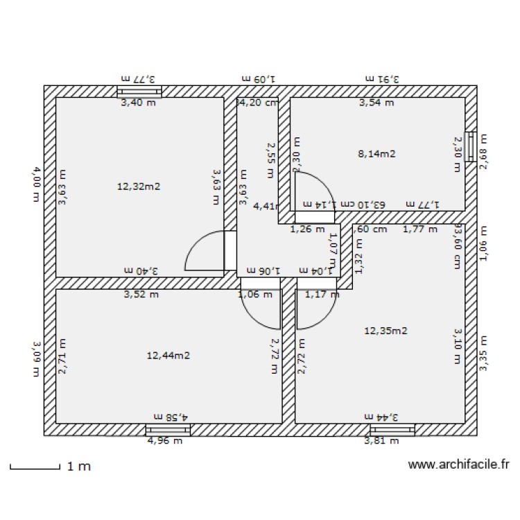 bastide etage - Plan dessiné par SABINEF