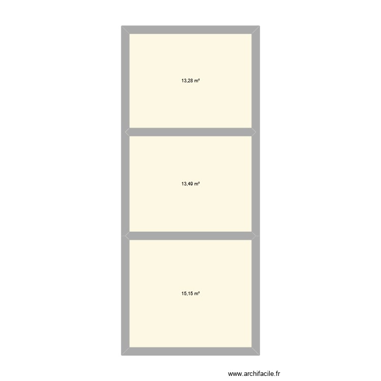 le fruitier - Plan 3 pièces 42 m2 dessiné par ytera