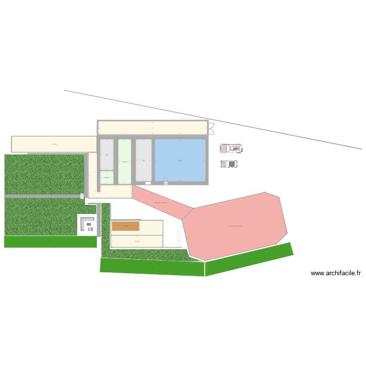 PLAN ferme avec extérieur - Plan dessiné par ephaistos