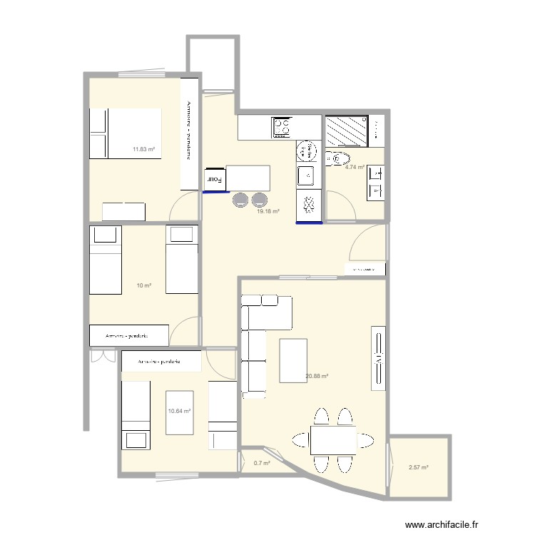 Plan – PLAN f4 – Par mahyou06 ️ | ArchiFacile