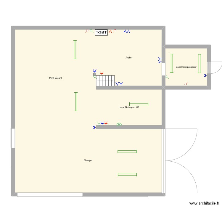 Atelier - Plan dessiné par SGP_thibaut
