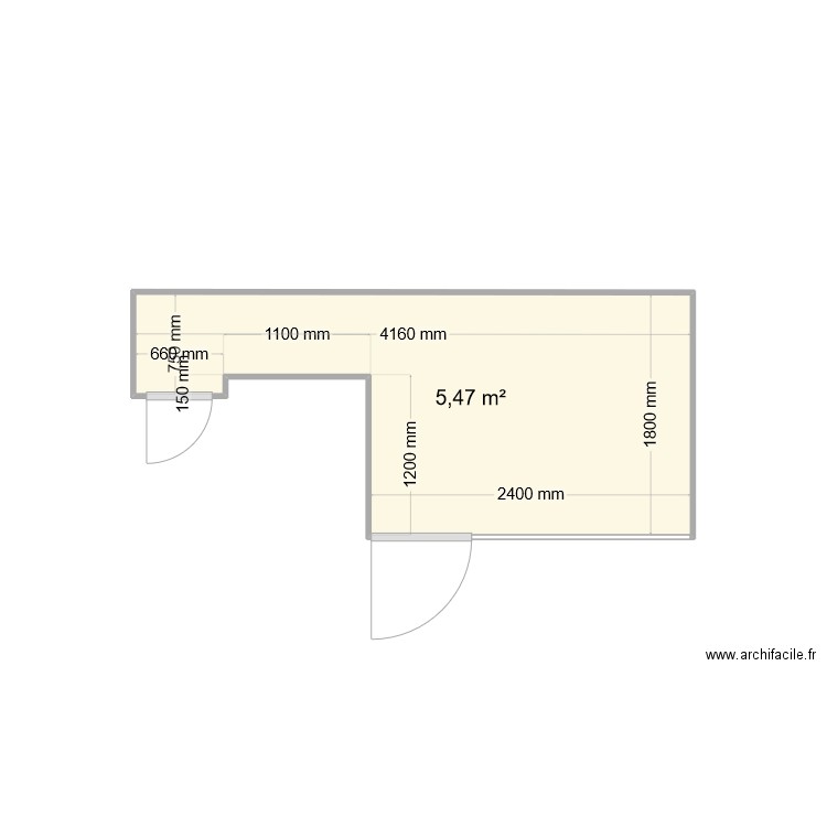 Balcon - Plan dessiné par Monteisola