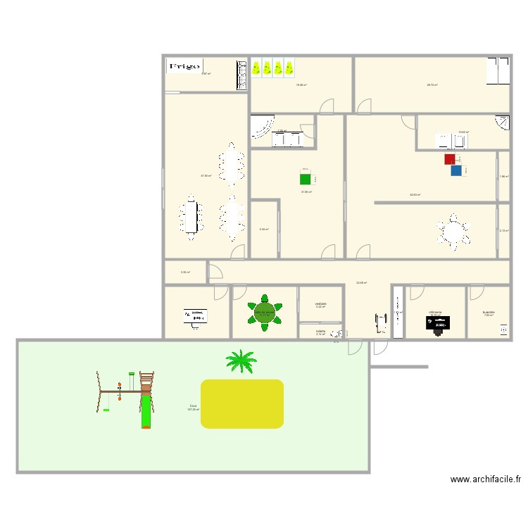 Creche - Plan dessiné par matthieuverdier