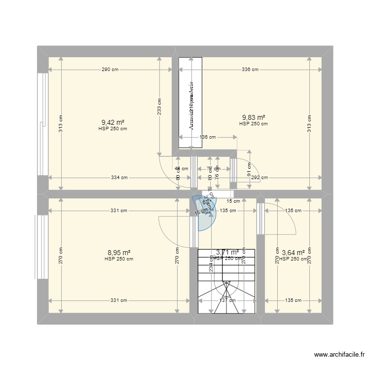 VdA_Etage2_Vide - Plan dessiné par sabetpj