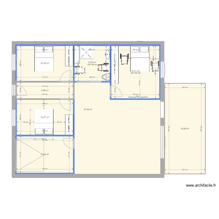 Plan3 - Plan 8 pièces 178 m2 dessiné par DMA67