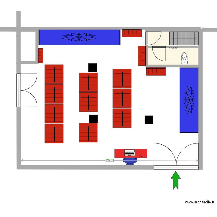 Plan – Plan implantation magasin – Par erickucuk ️ | ArchiFacile