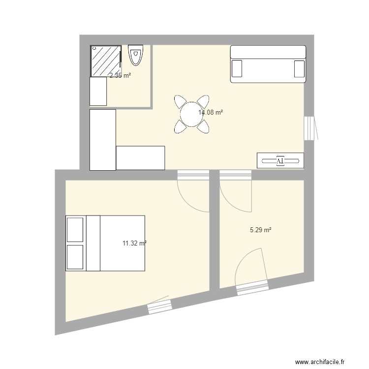 plans f2 - Plan dessiné par laib67