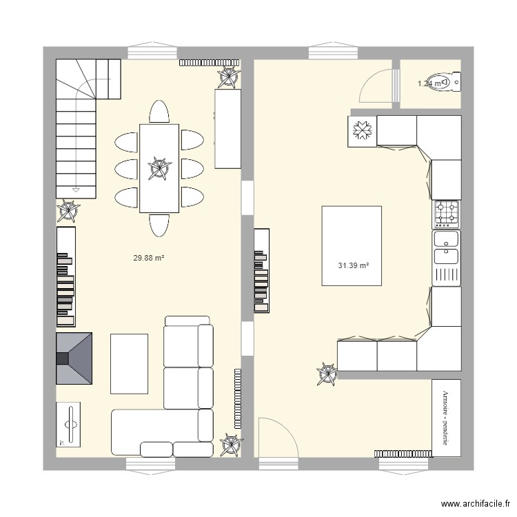RDC - Plan dessiné par benoit60750