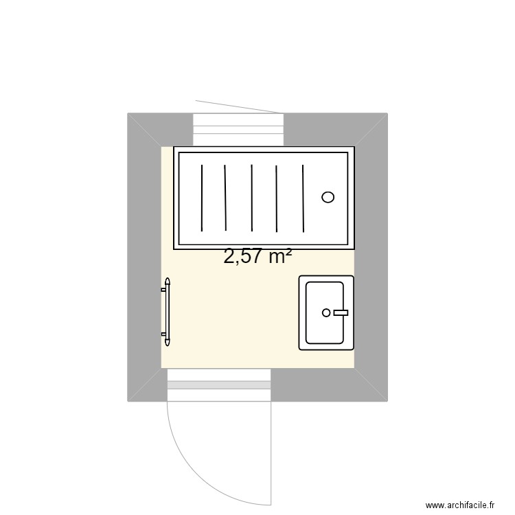 salle de douche - Plan dessiné par gibritte22