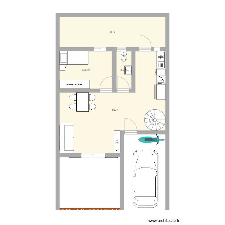 Projet St Pierre - Plan dessiné par rocmanb