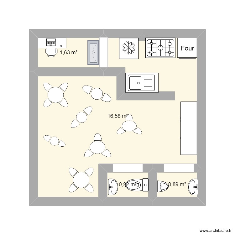 restaurant - Plan dessiné par elodytedit