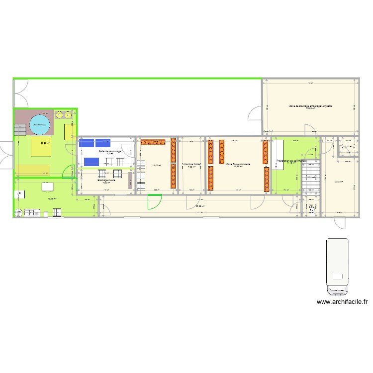 Plan – Fromagerie EARL LEDUC rénové – Par ARVD HDF ️ | ArchiFacile