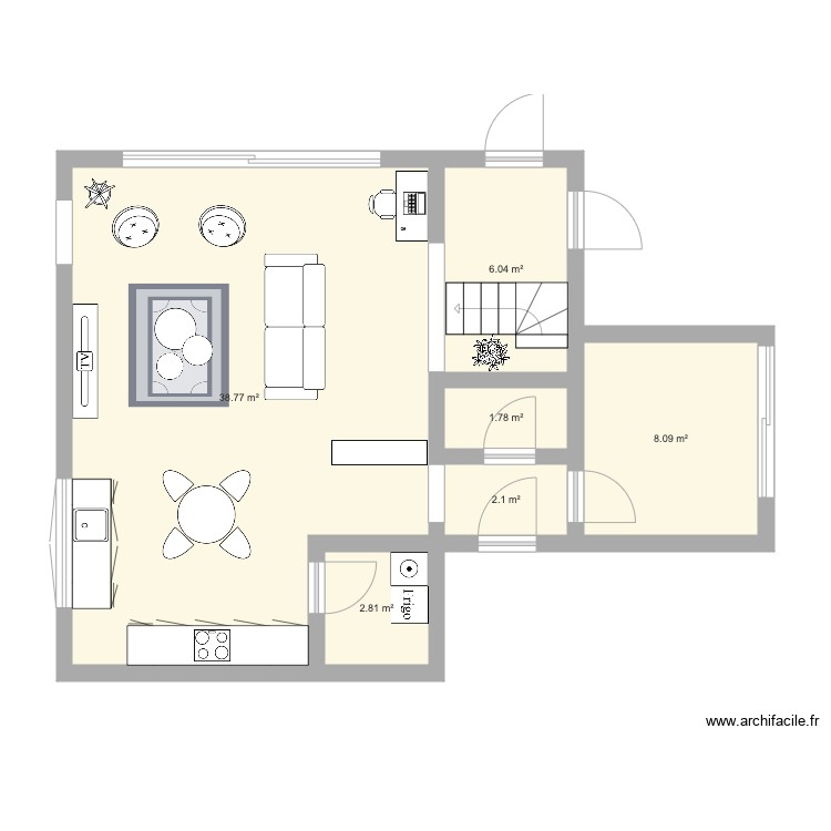 projet home staging - Plan dessiné par lauramgr01