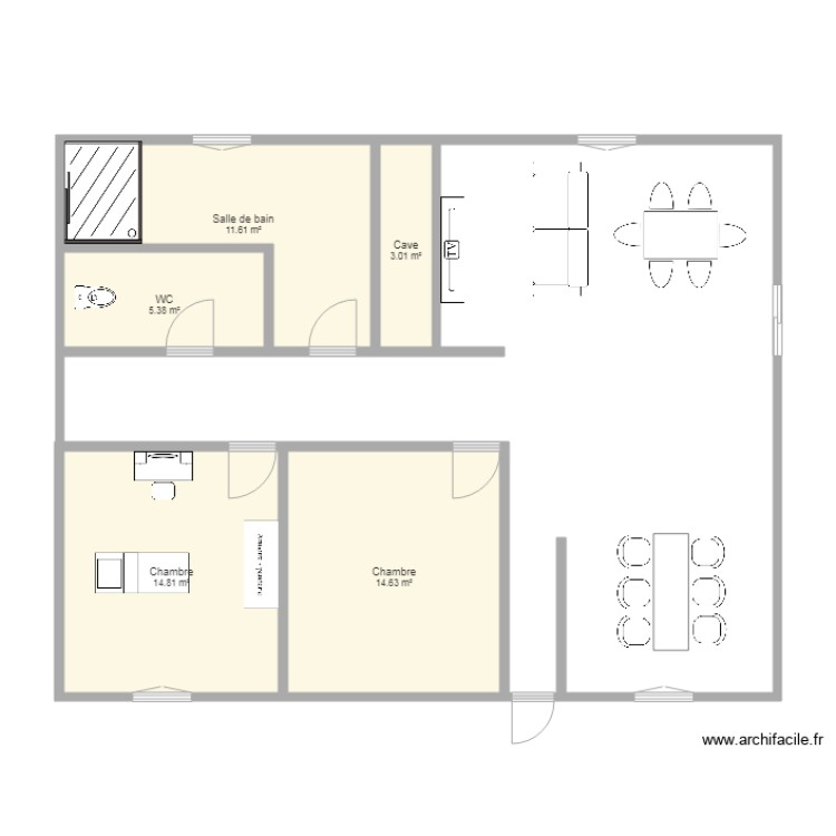 plan maison 49m2 – Plan de construction
