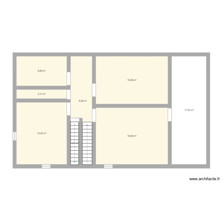 112 - Plan 8 pièces 86 m2 dessiné par Valarion