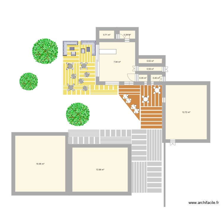 ecole - Plan dessiné par claradelibiot