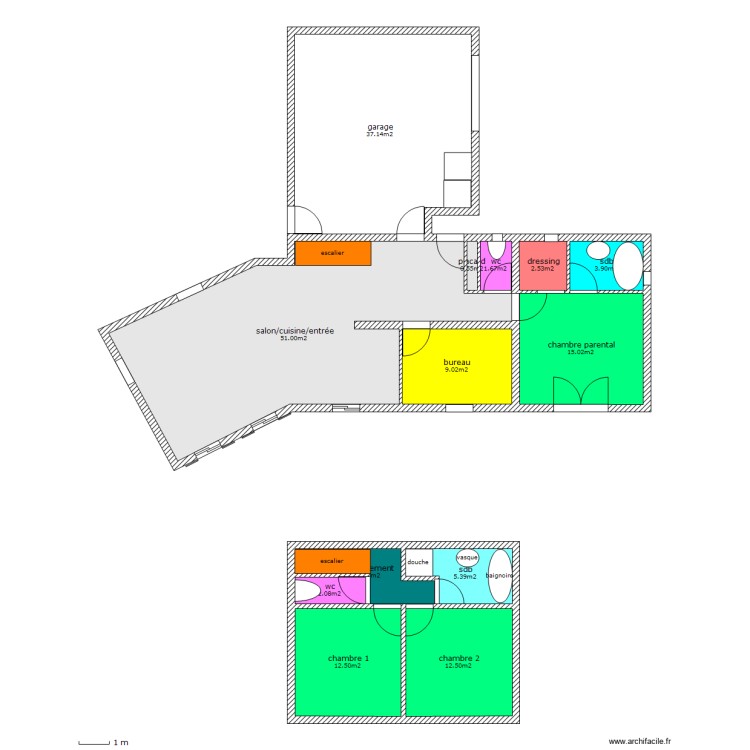 Plan – maison y – Par brasco72 ️ | ArchiFacile