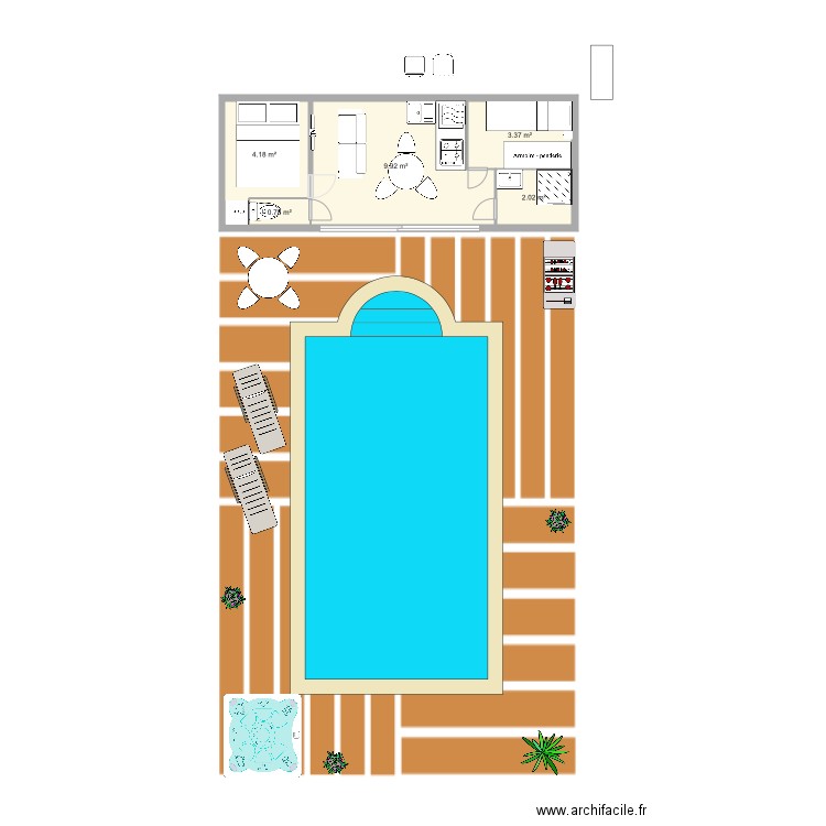 plan piscine 2019 v2 - Plan dessiné par Yunes