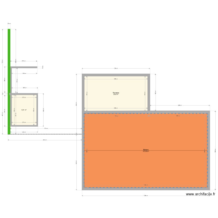 Abri plan général - Plan 3 pièces 143 m2 dessiné par benoit_m