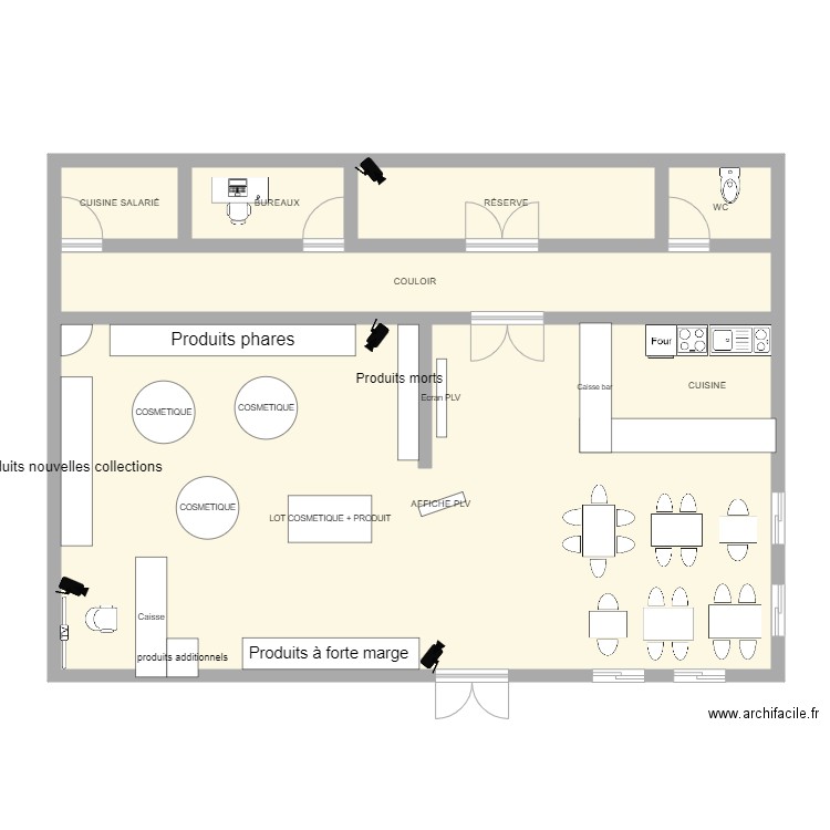 Plan – Boutique bio – Par MARIANNA95 ️ | ArchiFacile