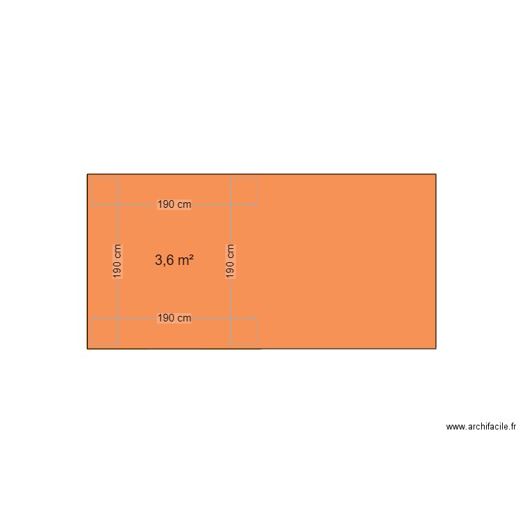 Cabane - Plan 1 pièce 4 m2 dessiné par Furibard