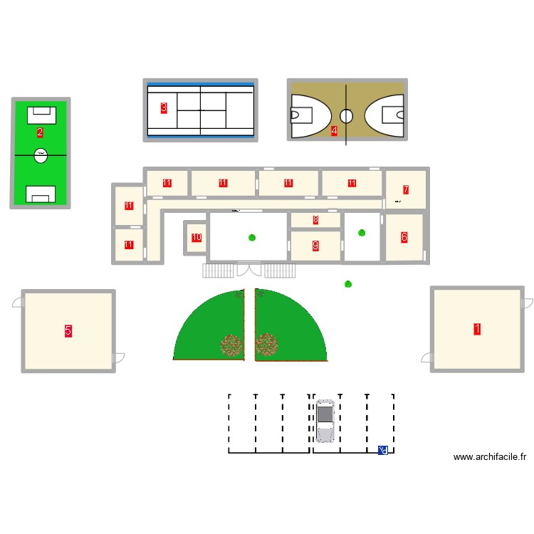 Plan – Collège anglais – Par judith10 ️ | ArchiFacile