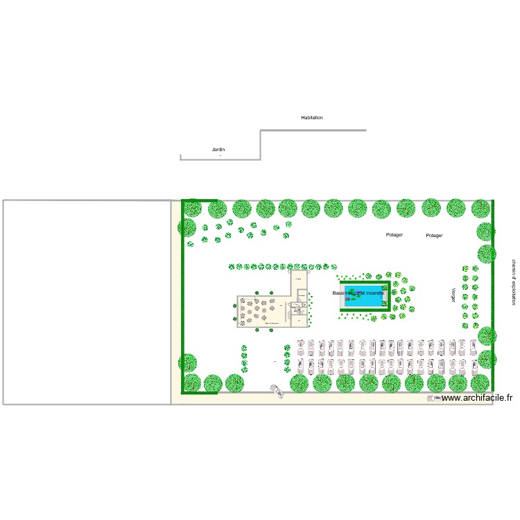 salle de reception - Plan dessiné par atelier cpk