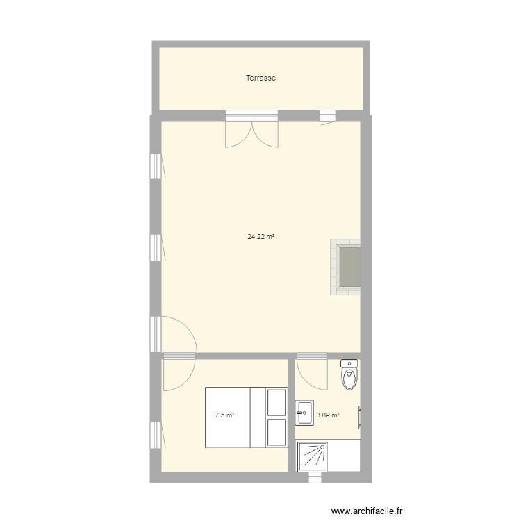 Plan – maison gardien – Par nikos83110 ️ | ArchiFacile