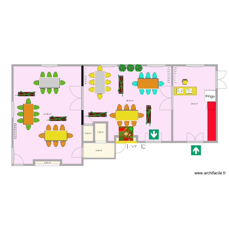 Plan – réfectoire 1 – Par petitekabylie ️ | ArchiFacile