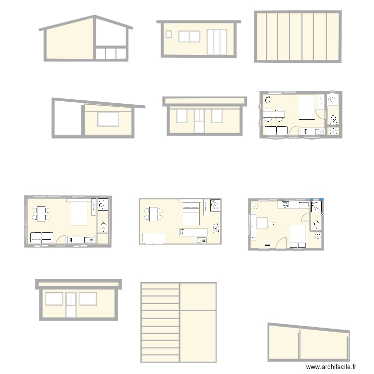 cabane - Plan dessiné par wsam