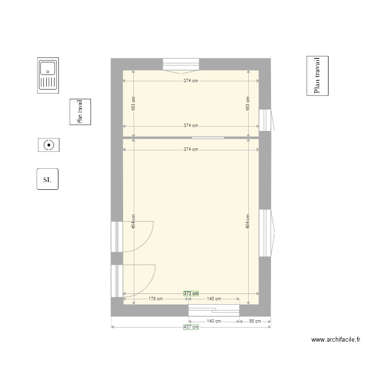 Plan extention 2 - Plan dessiné par LioBav