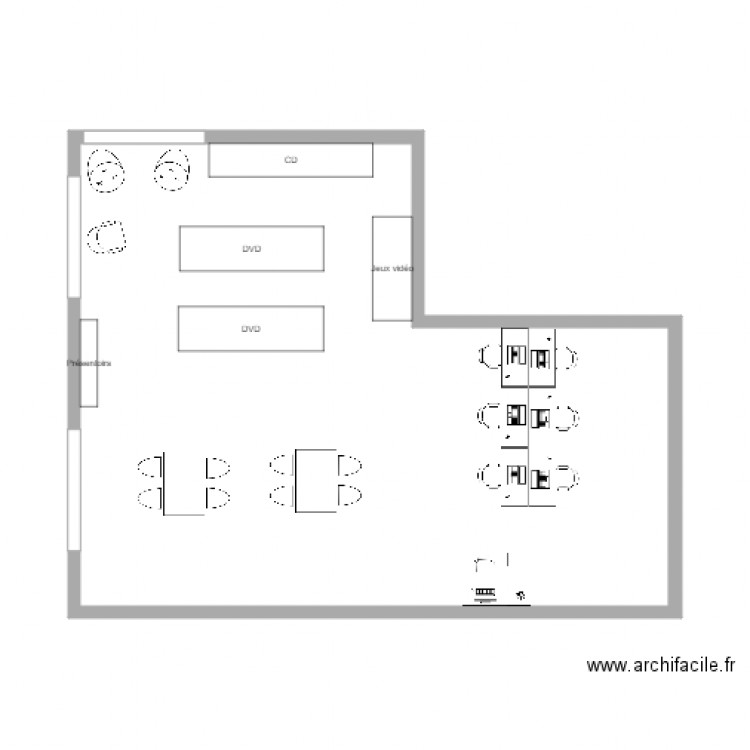 Espace Multimédia - Plan dessiné par valie22