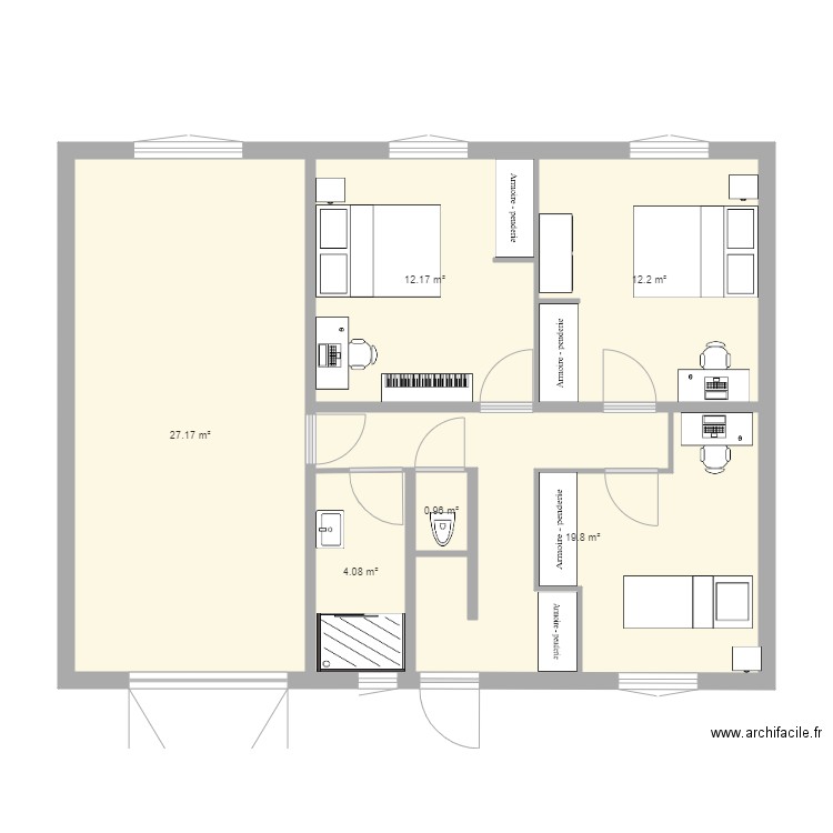 Plan RDC - Plan dessiné par okoc