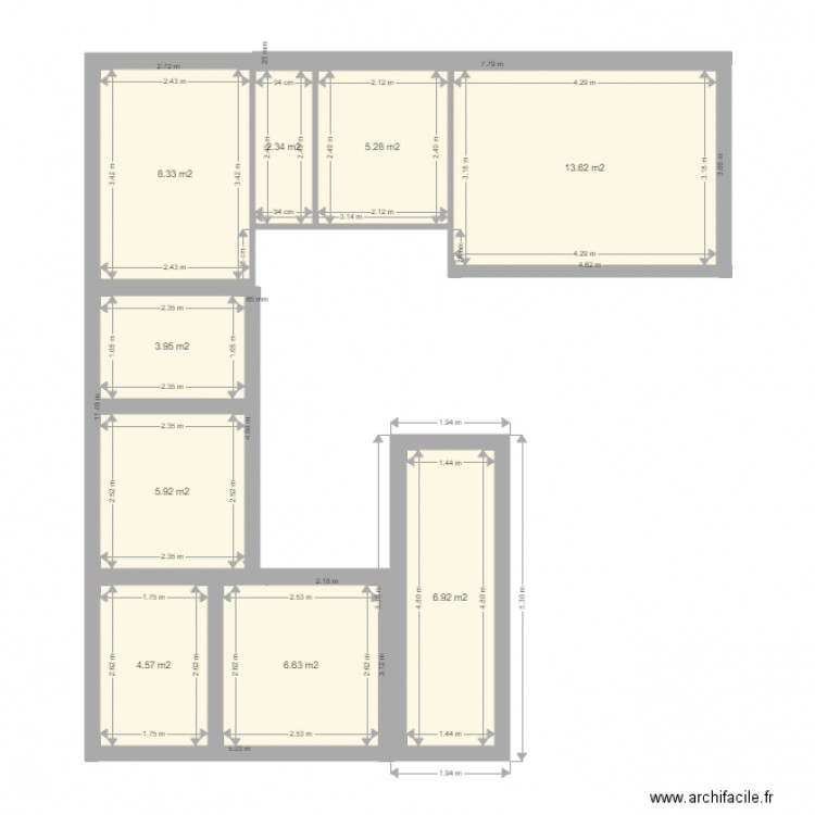 acacias rdc f4 - Plan dessiné par phermon
