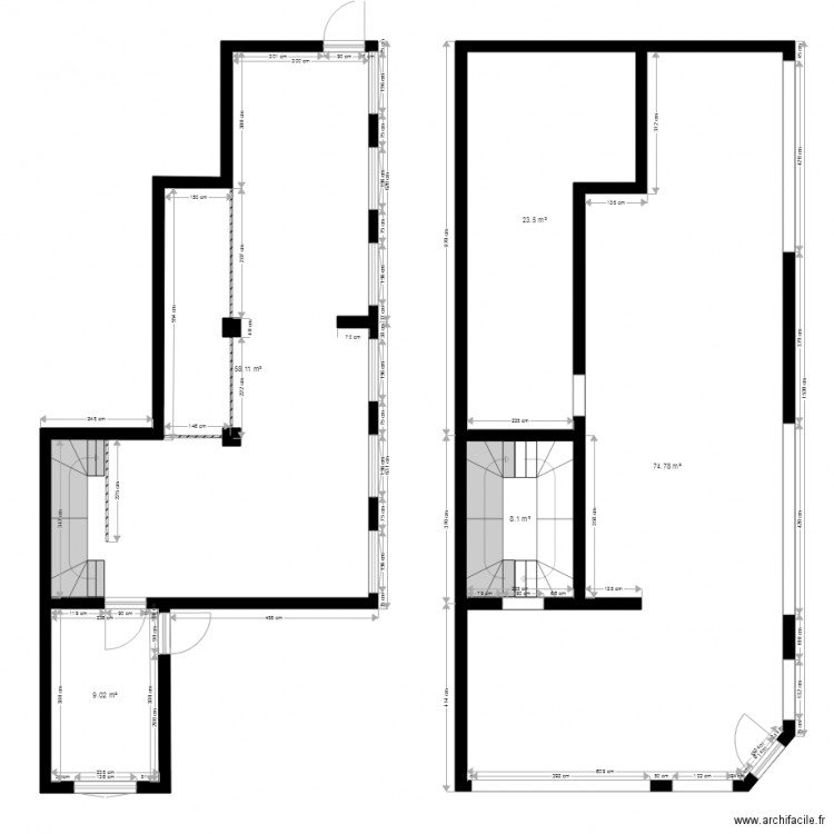 Espace exposition - Plan dessiné par PierrePro