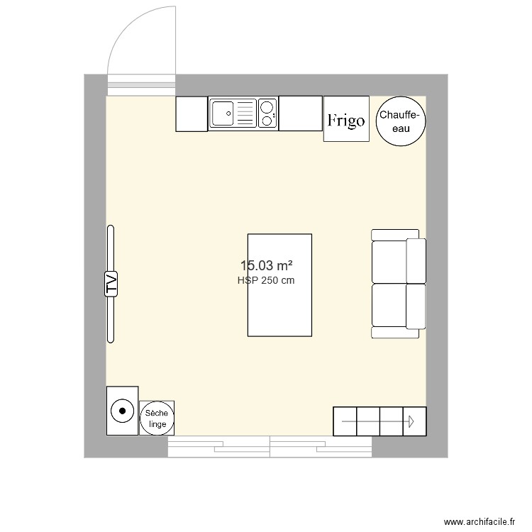 Plan 30m2 - Plan dessiné par Atsuko2208