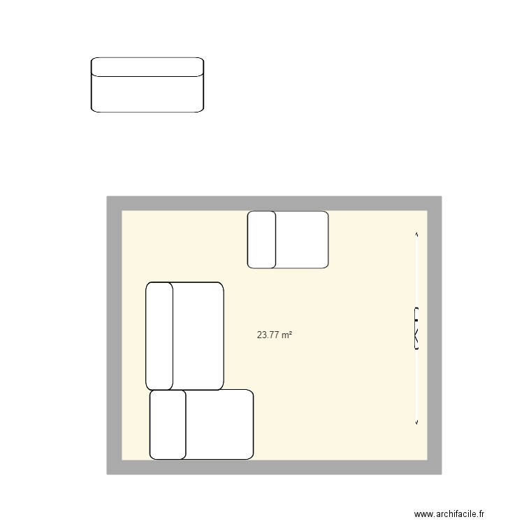 canape - Plan dessiné par Alain...