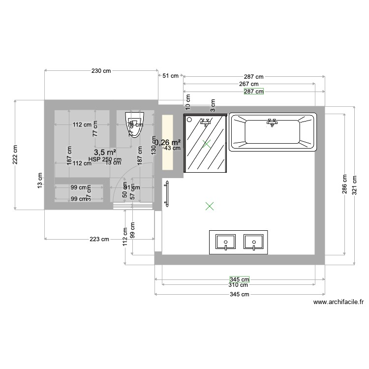 sdb - Plan dessiné par nono7473