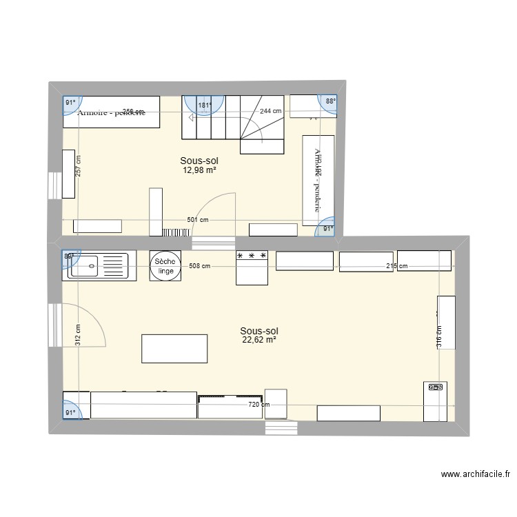 planss - Plan 2 pièces 36 m2 dessiné par bailloux01