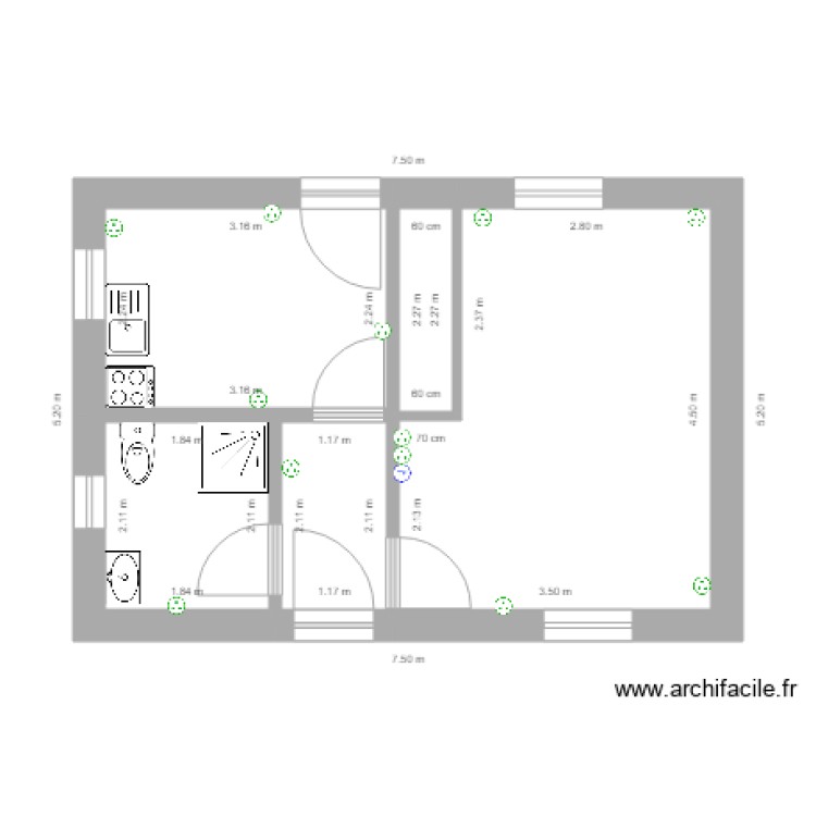 MAISON GARDIEN - Plan dessiné par FAOUZIA