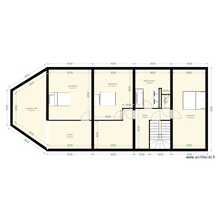 combles - Plan dessiné par GG56