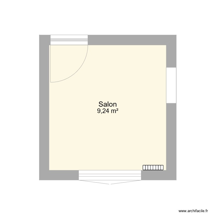salon cosi - Plan dessiné par Anne PS