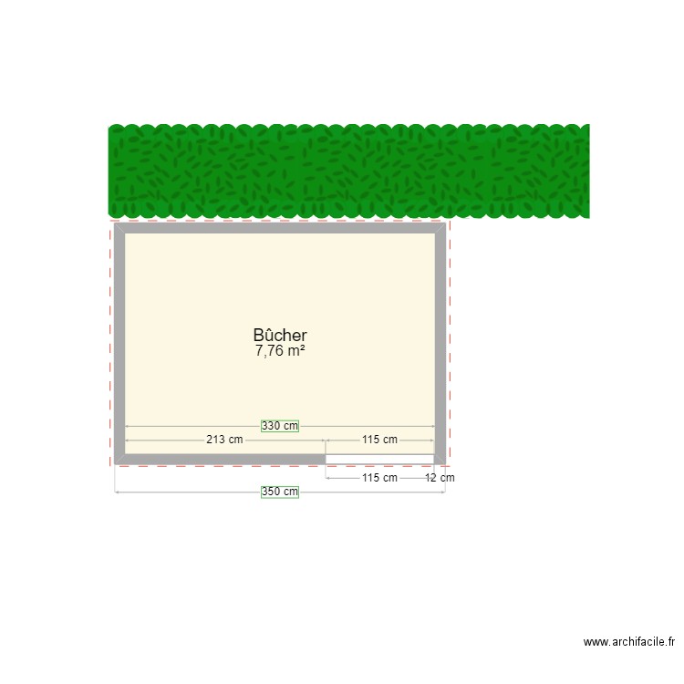 Bûcher - Plan dessiné par Emi_Smith