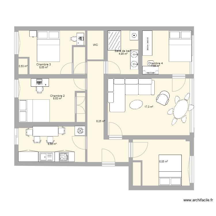 Plan – Cenon avant – Par aureb33 ️ | ArchiFacile