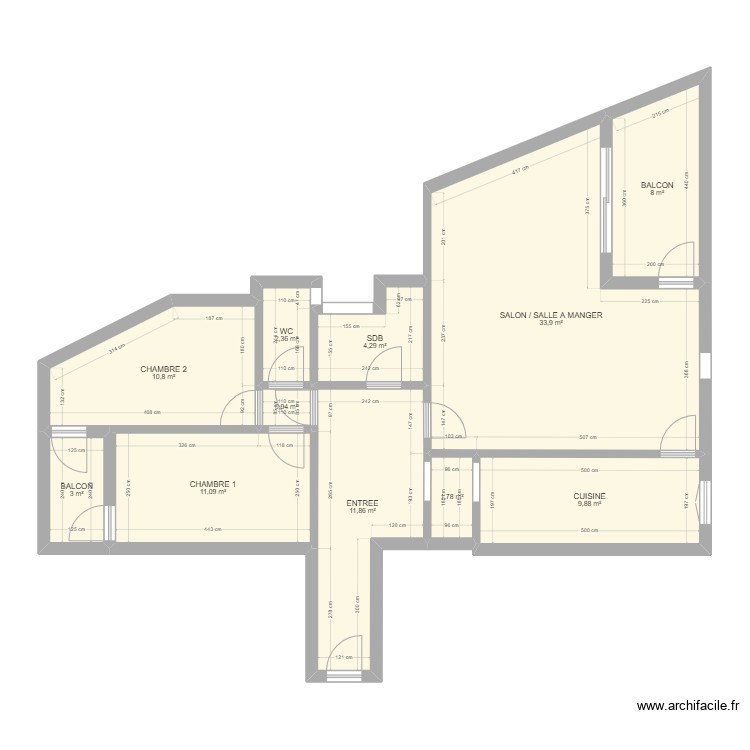 Plan – LOGEMENT 1 – Par MaximeTonneau ️ | ArchiFacile